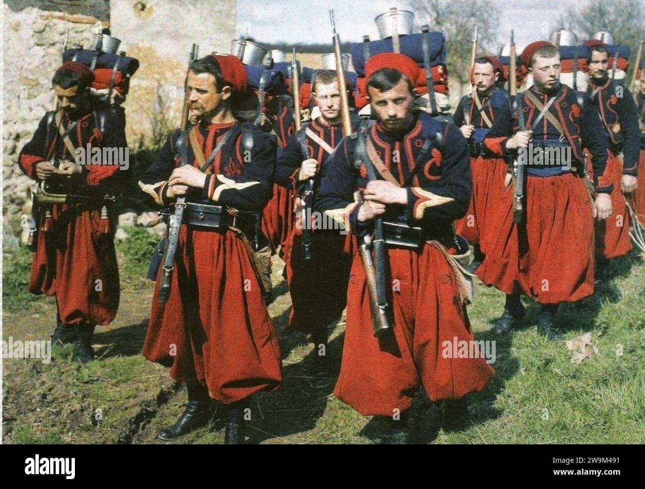 Zouaves in ww1 tournassoud Stock Photo - Alamy