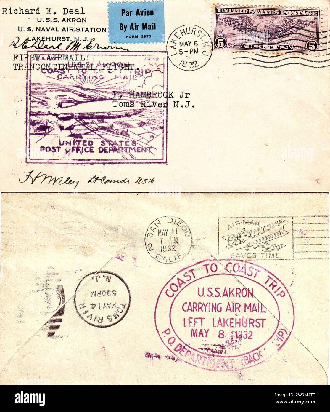 ZRS-4 USS Akron Cover 1932 Stock Photo - Alamy