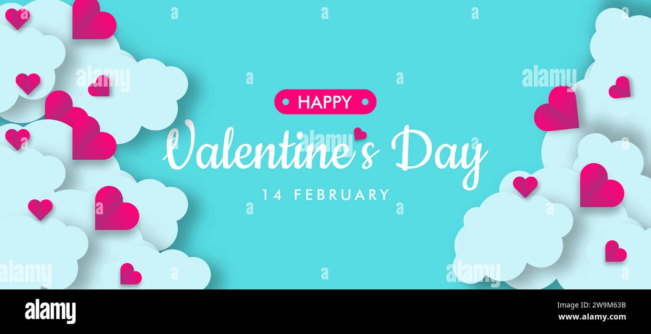 Valentine Day Background Happy Valentine Day Background Design Stock