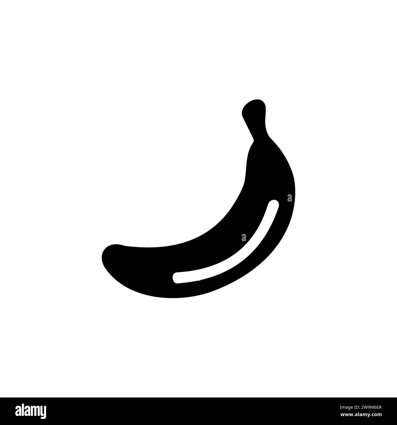 banana icon vector isolated on white background. banana icon Stock ...