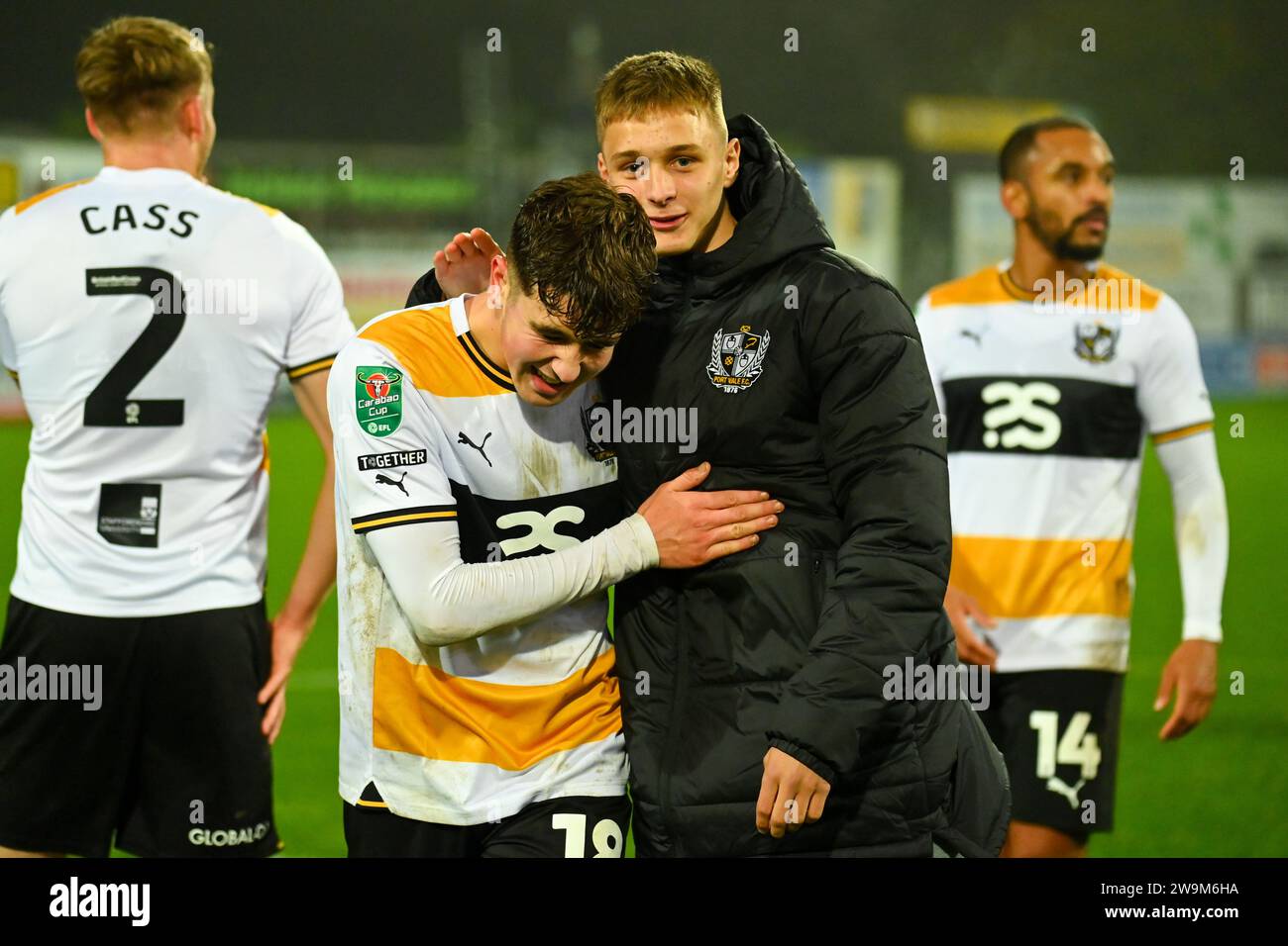 Mansfield, UK, 31st October 2023. Port Vale's number 26, Liam Brazier ...