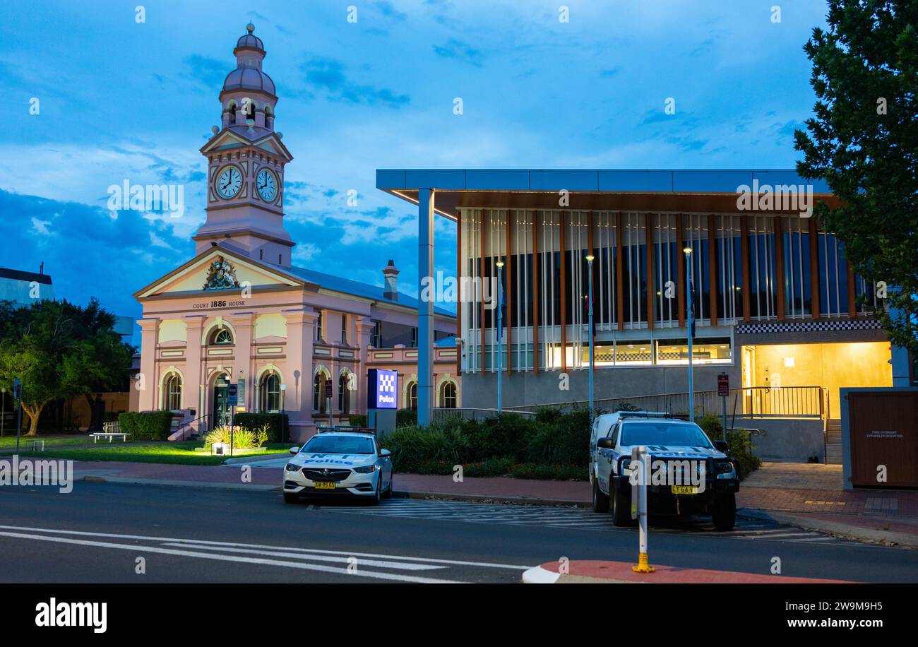 The new Inverell Police Station, adjacent to the historic pink ...