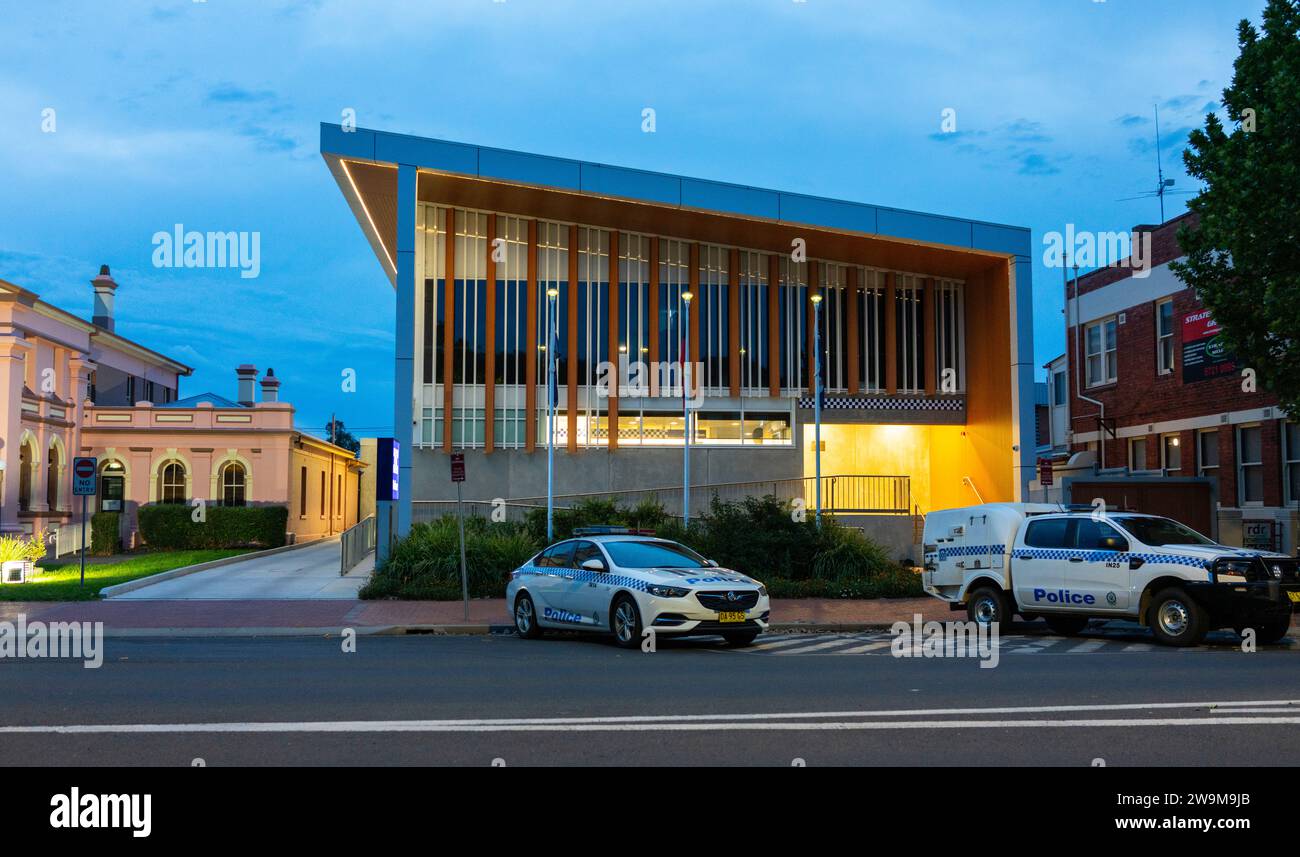 The new Inverell Police Station, adjacent to the historic pink ...