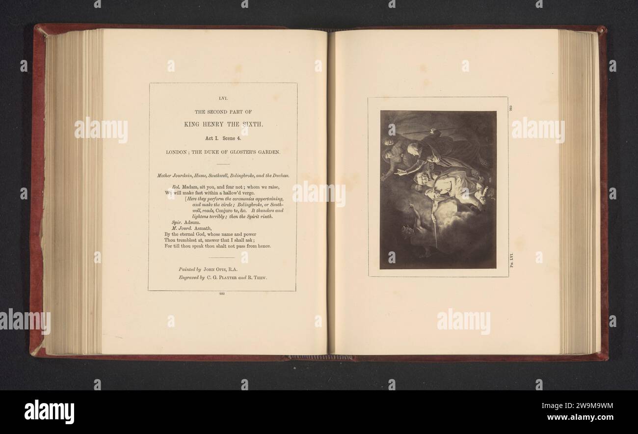 Photo production from a print to a painting by John Opie, representing ...
