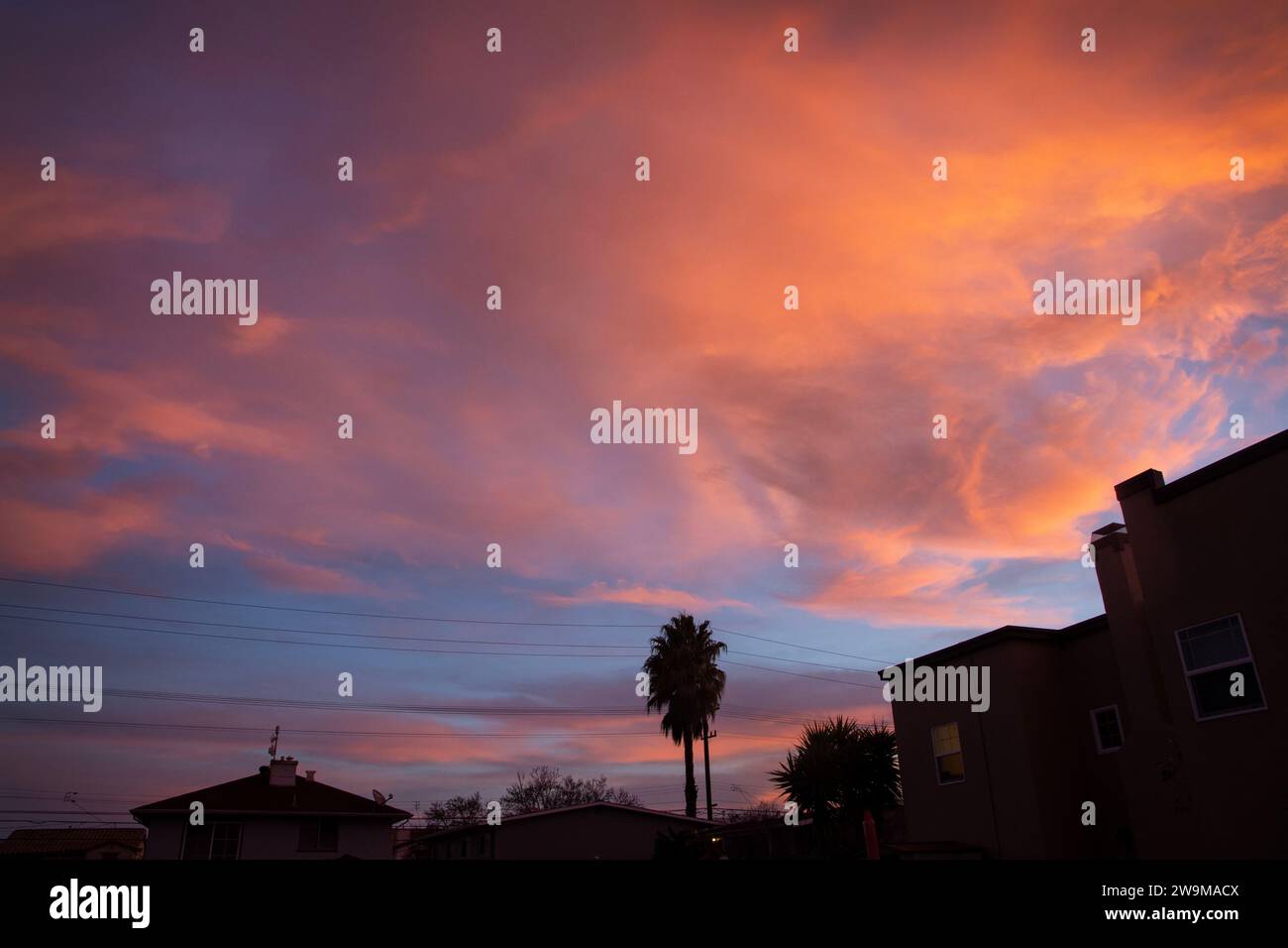 Dramatic colorful sky, Alameda California Stock Photo - Alamy