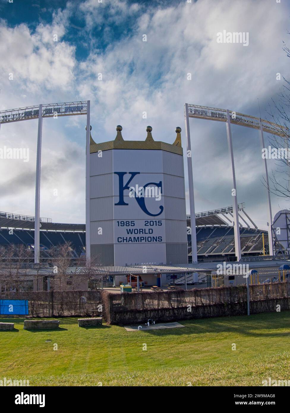 Kansas City, Missouri - December 28, 2023: Kauffman Stadium - Home of ...