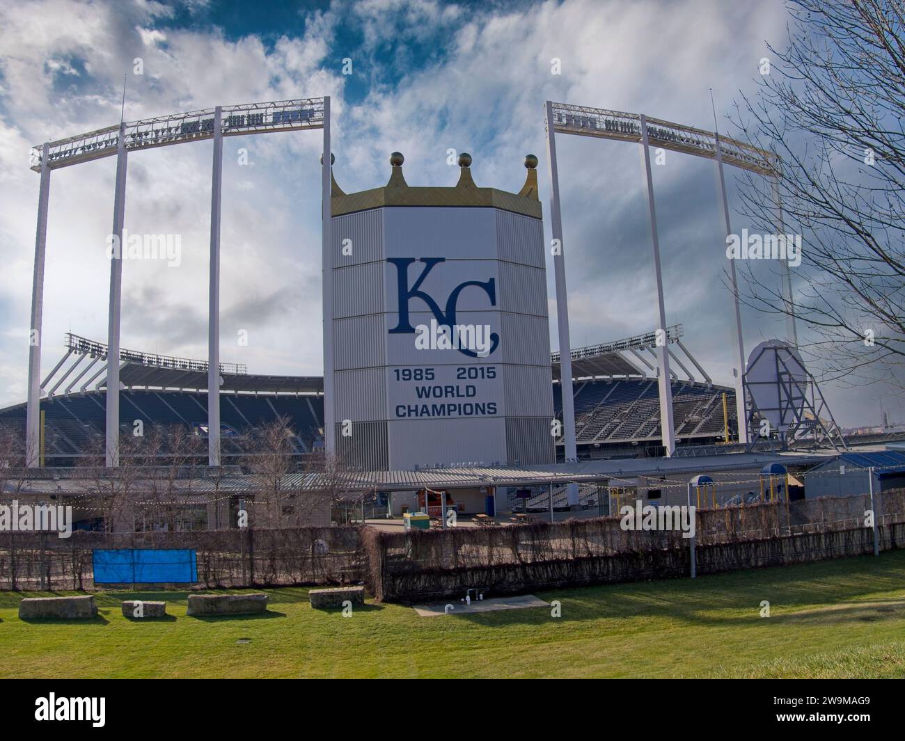 Kansas City, Missouri - December 28, 2023: Kauffman Stadium - Home of ...
