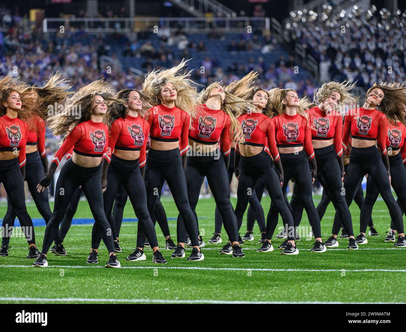 December 28, 2023: NC State dance team perform during a time out in second half of the Pop Tarts ...