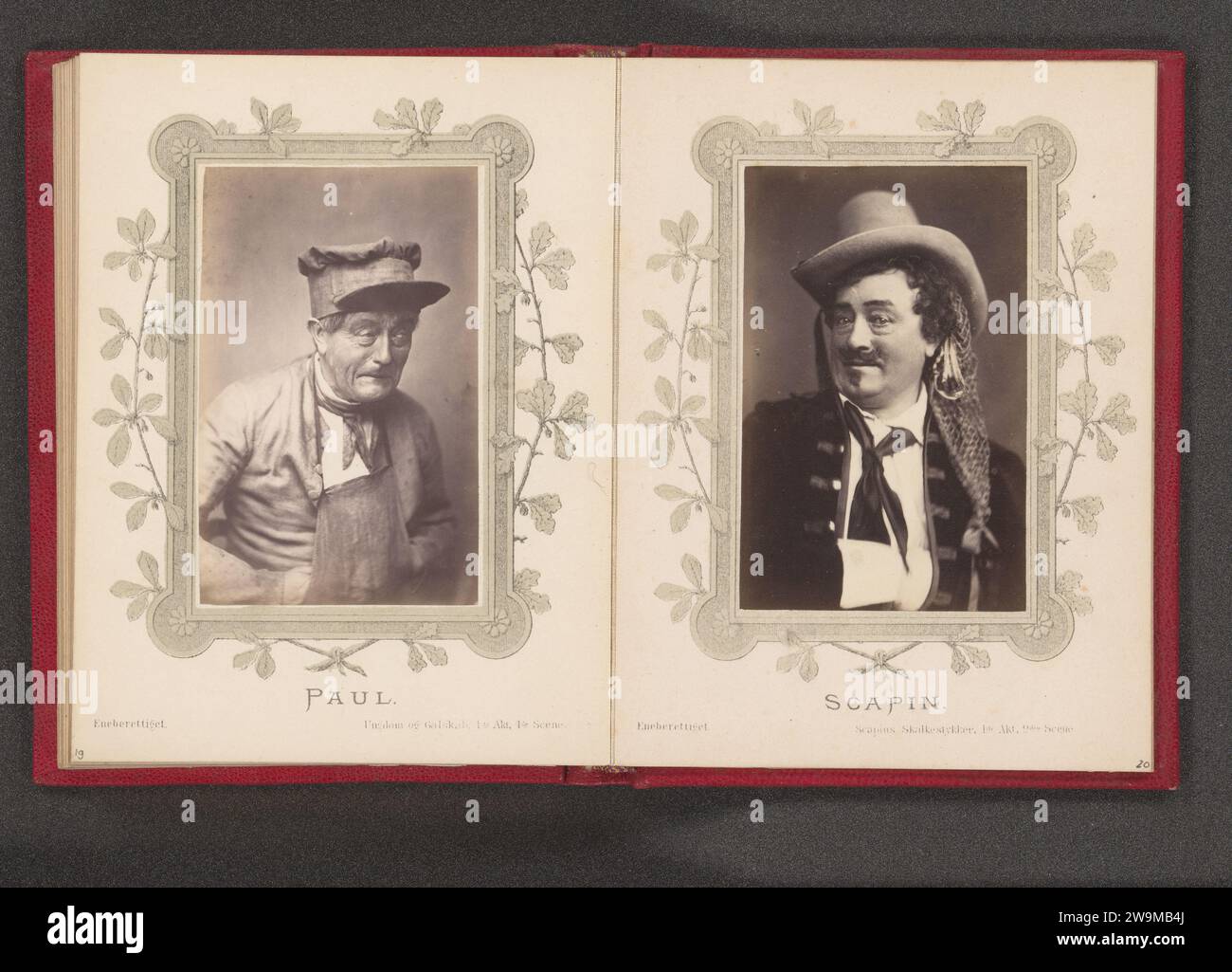PortraT van Joachim Ludvig Phister as Scapin, Harald Paetz, c. 1862 - c ...