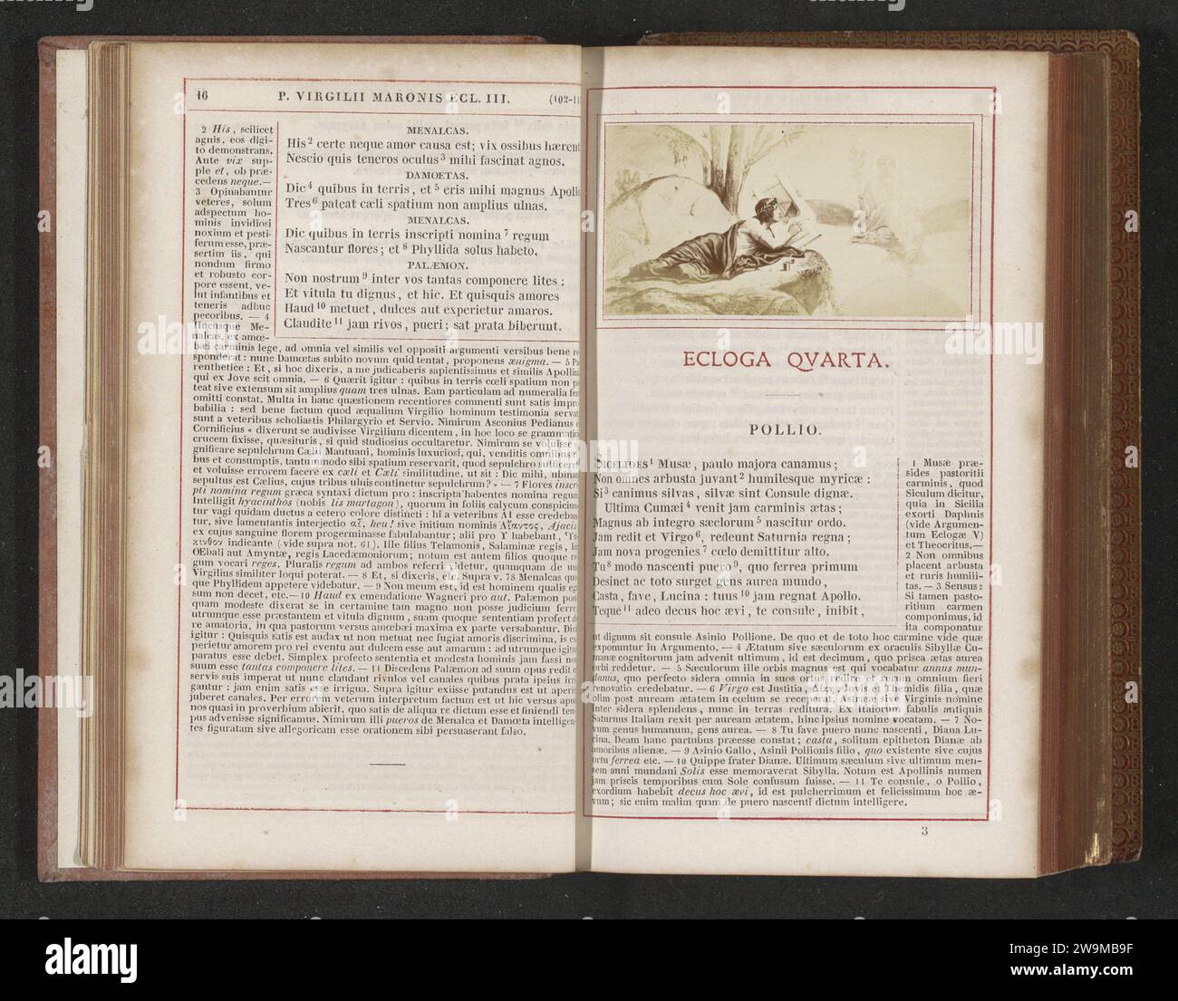 Photo production of a painting, representing (presumably) Vergilius ...