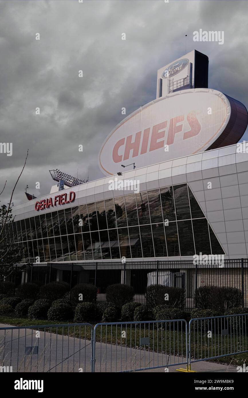 Kansas City, Missouri - December 28, 2023: GEHA Field at Arrowhead ...