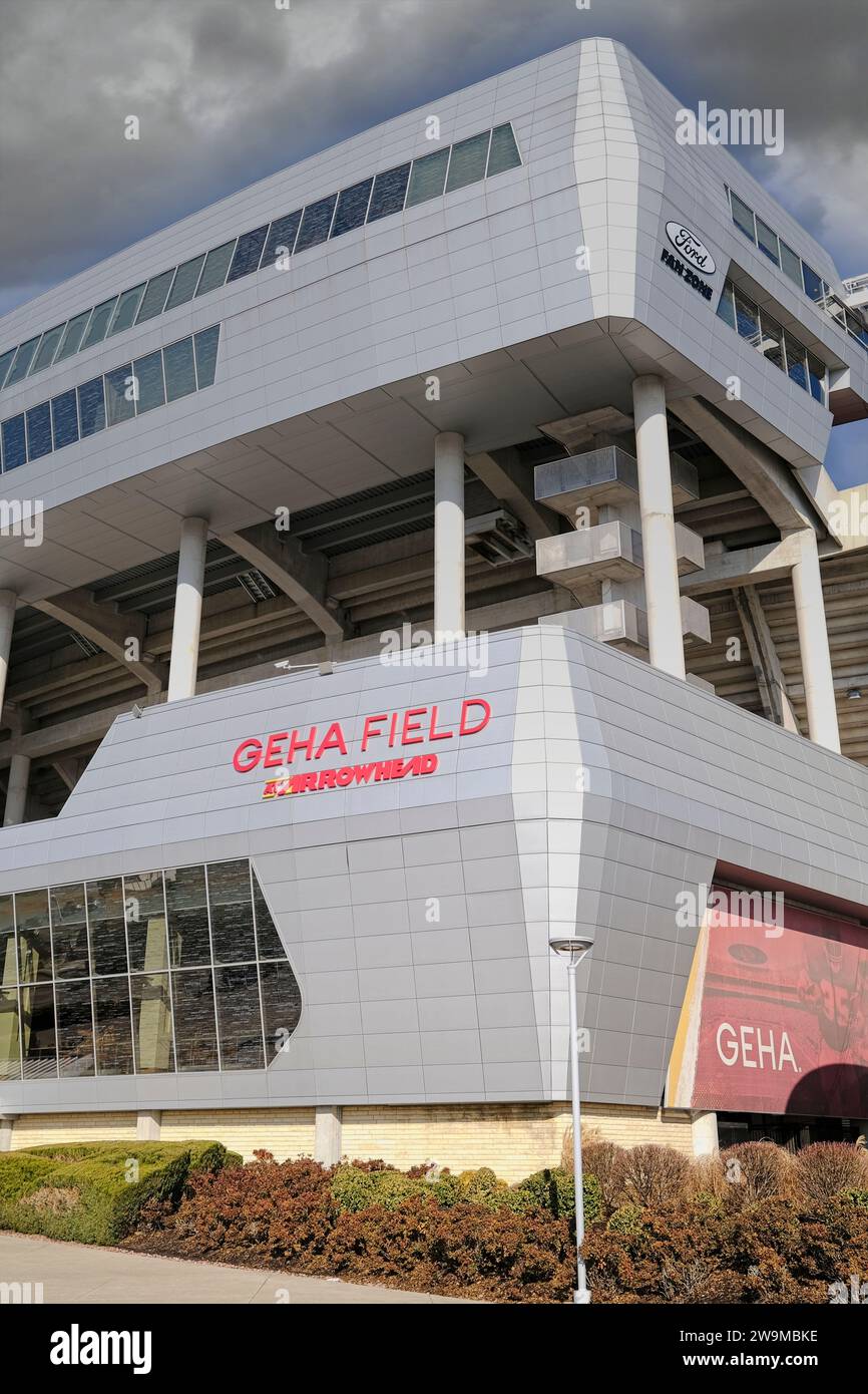 Kansas City, Missouri - December 28, 2023: GEHA Field at Arrowhead ...