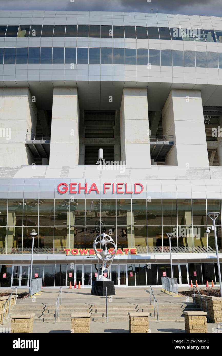 Kansas City, Missouri - December 28, 2023: GEHA Field at Arrowhead ...