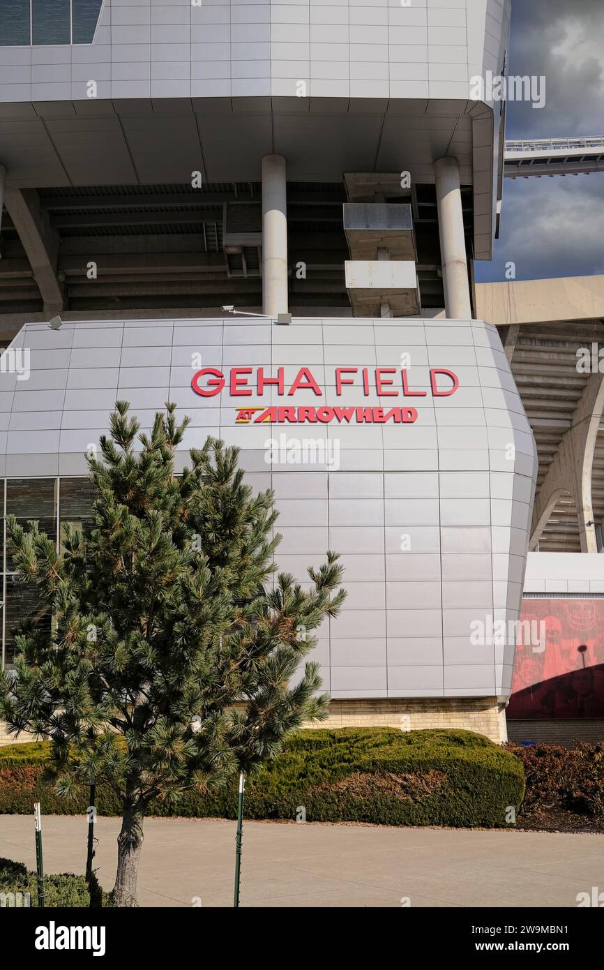Kansas City, Missouri - December 28, 2023: GEHA Field at Arrowhead ...