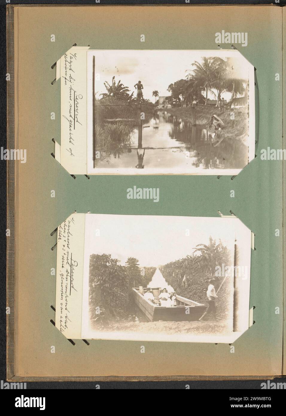 Family in Boot on Plantage Peperpot, Anonymous, c. 1912 - c. 1913 ...