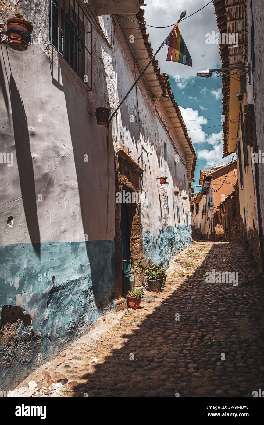 Cusco, Peru, Historical city center, house facade scenery, 2023 Stock ...