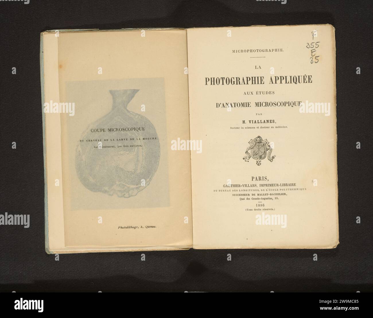 Photography applied to studies of microscopic anatomy, Henri Viallanes ...