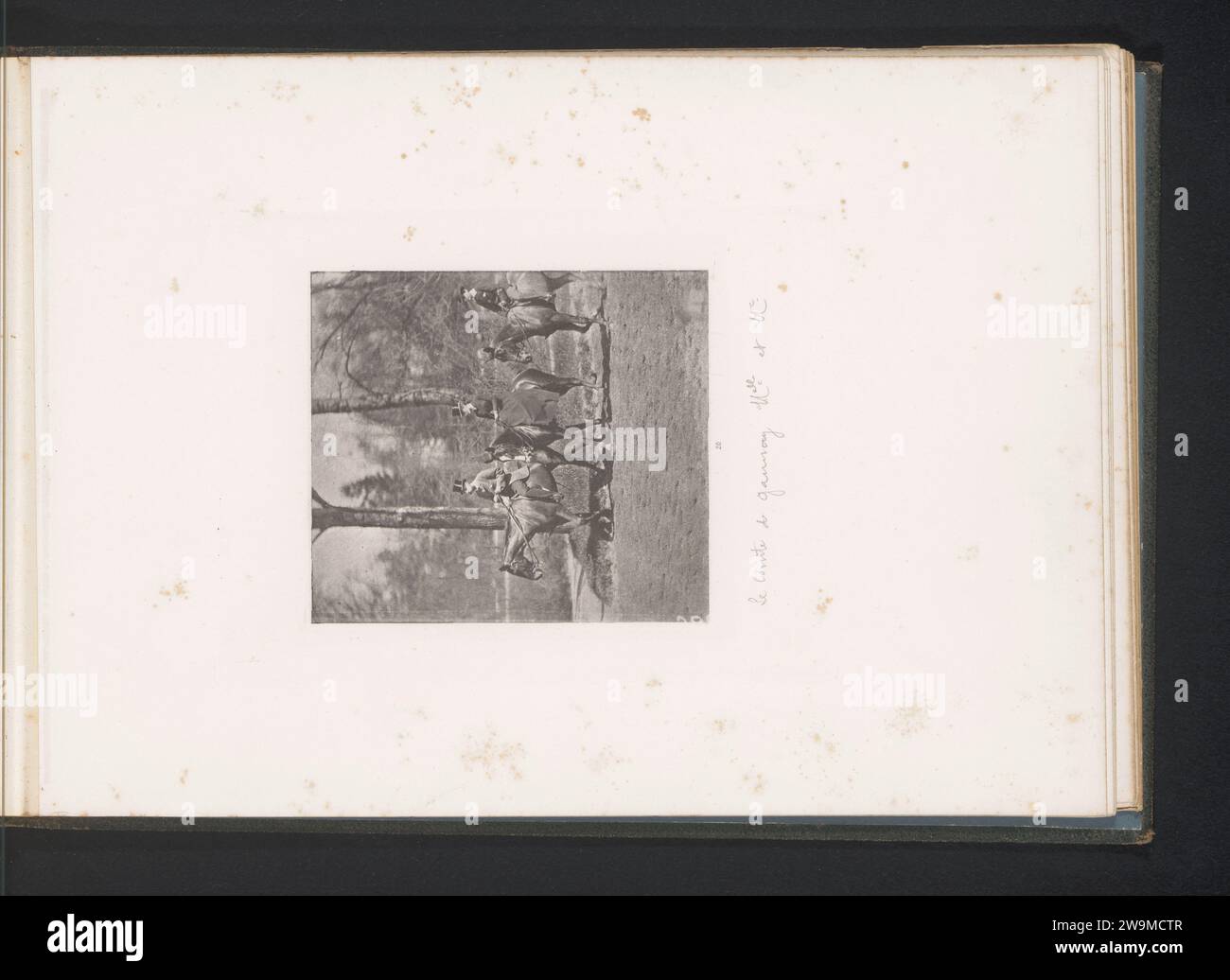 Three riders on horseback, c. 1874 - in or before 1884 photomechanical ...