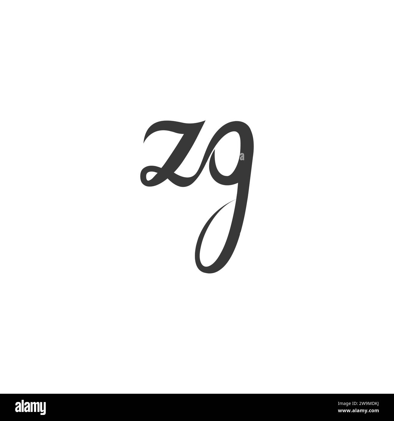 Alphabet Initials logo ZG, GZ, Z and G Stock Vector Image & Art - Alamy