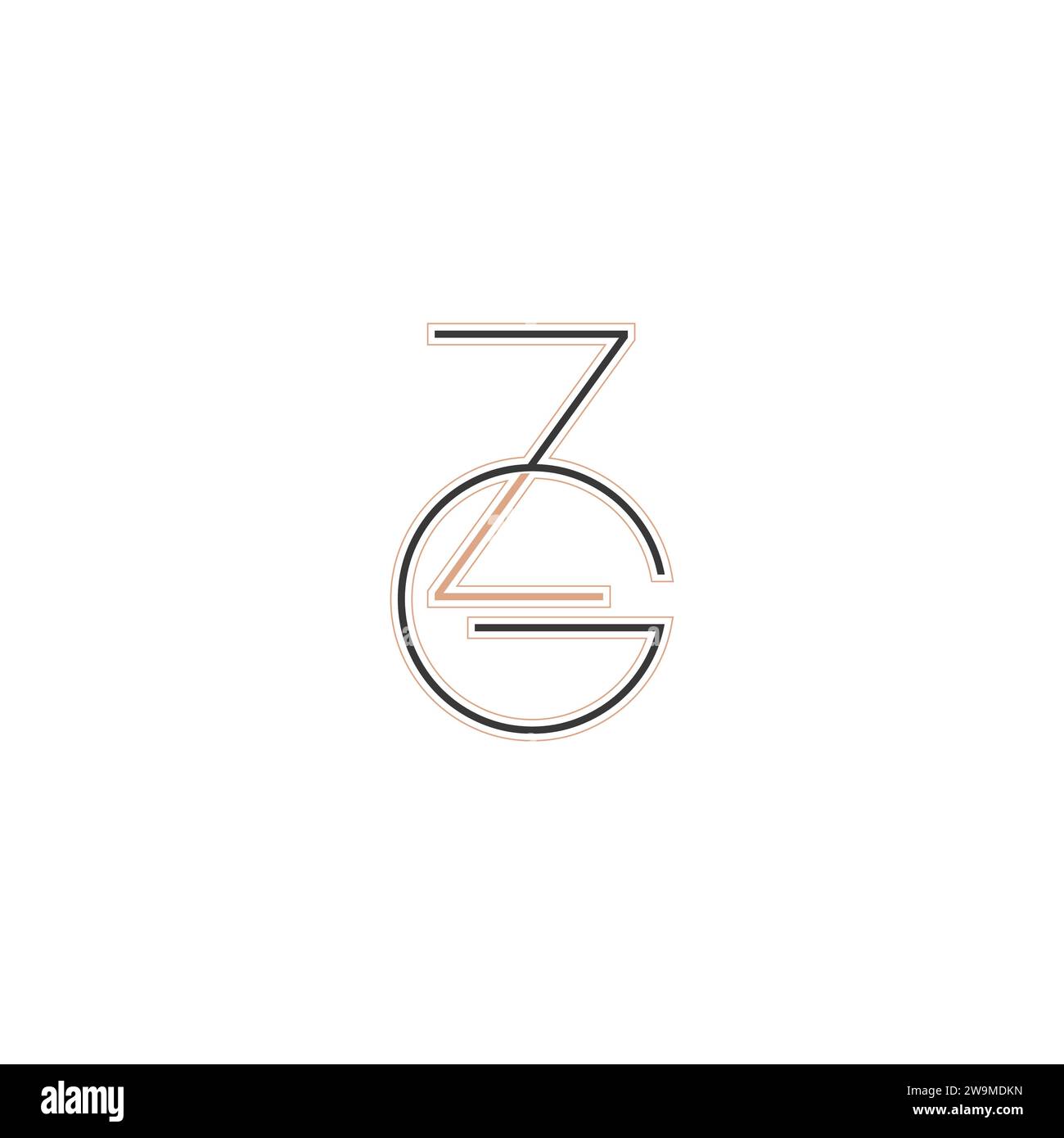 Alphabet Initials logo ZG, GZ, Z and G Stock Vector Image & Art - Alamy
