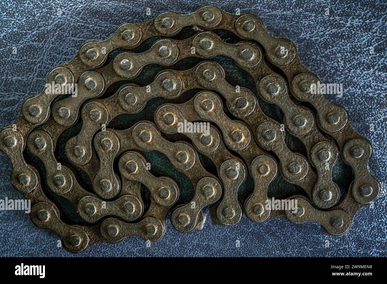 08 09 2016 Vintage Old rusty bike chain Studio Shot Lokgram Kalyan ...