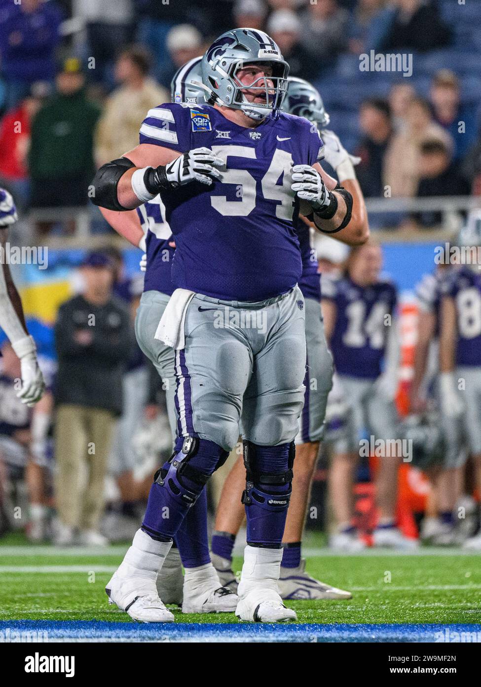 December 28, 2023: Kansas State offensive lineman Hadley Panzer (54 ...