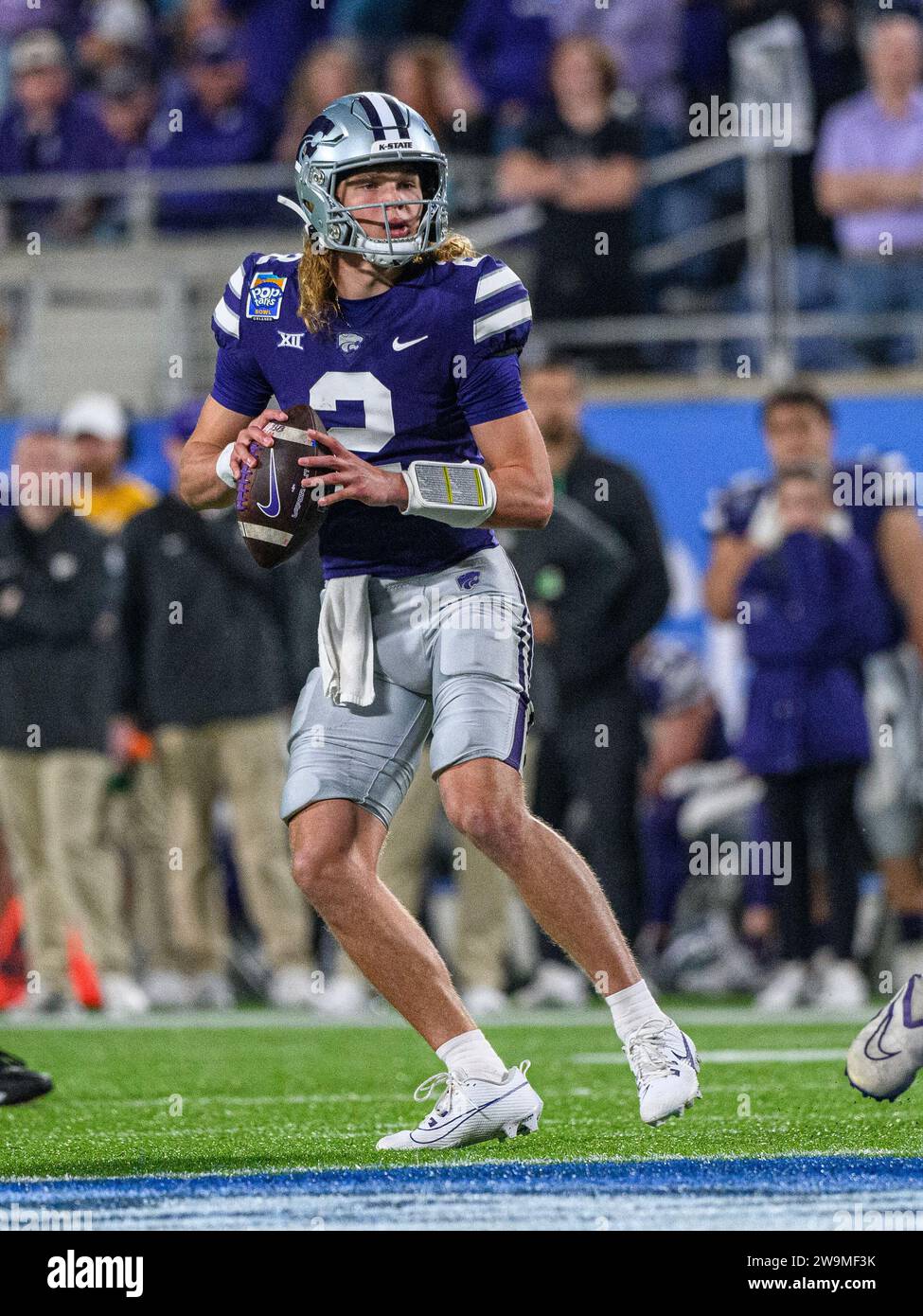December 28, 2023: Kansas State quarterback Avery Johnson (2) during ...