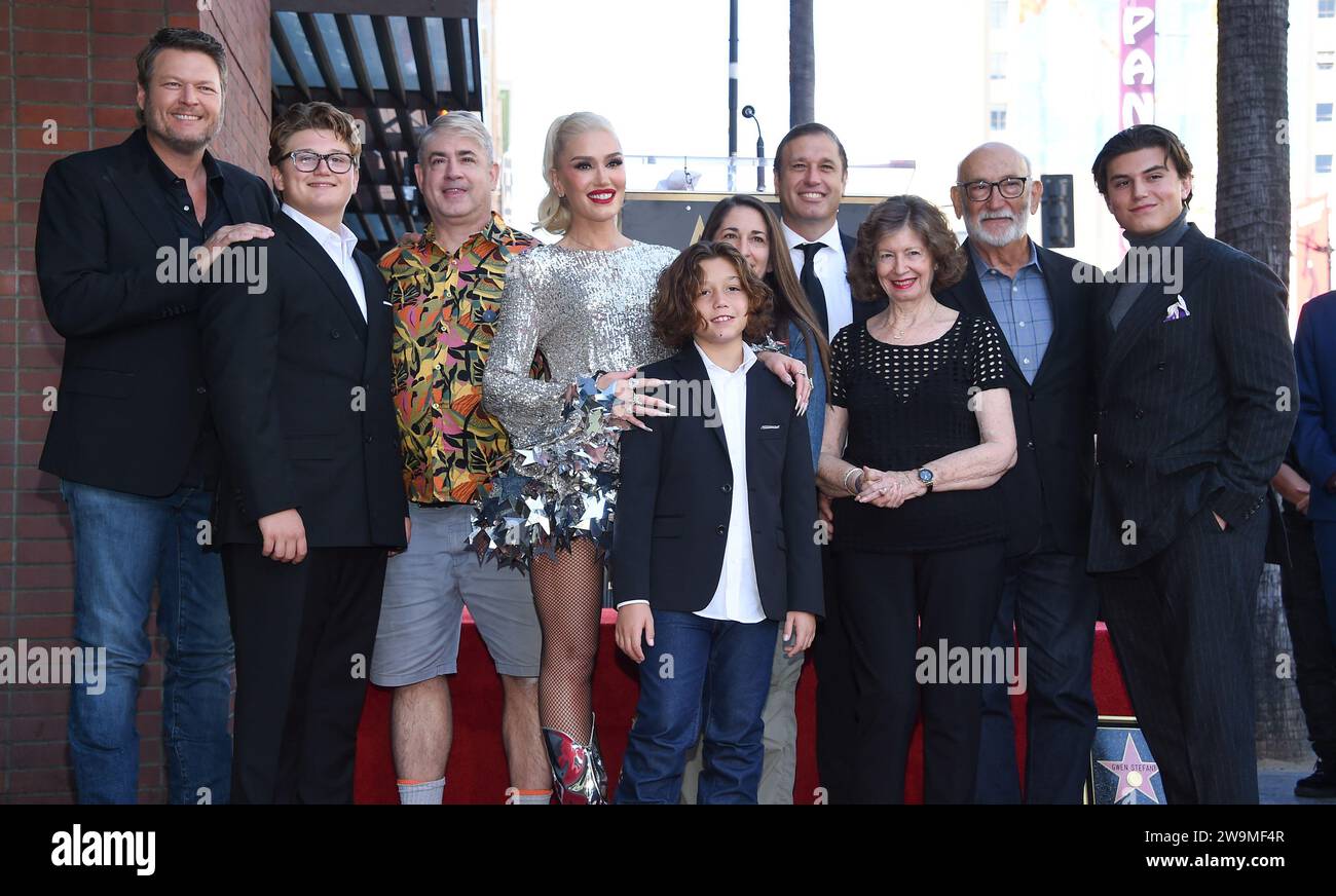 October 19, 2023, Los Angeles, California, USA: Eric Stefani, Gwen Stefani, Patti Stefani and ...