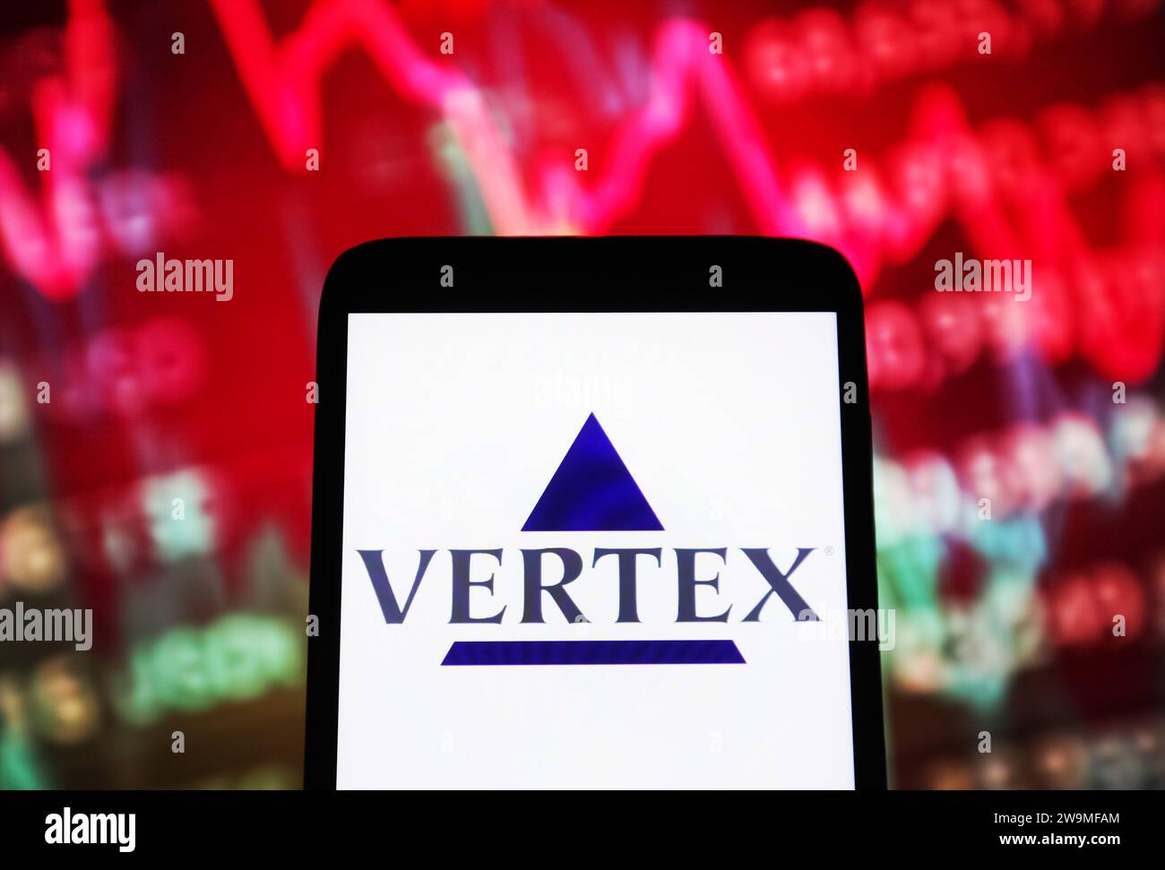 Ukraine. 29th Dec, 2023. In this photo illustration, Vertex ...