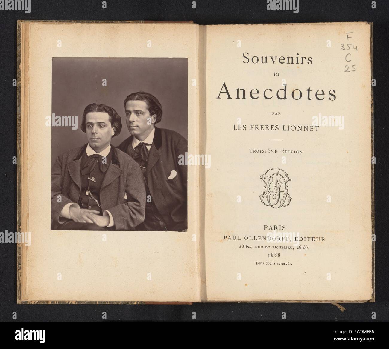 Souvenirs and anecdotes by the Lionnet brothers, Anatole Lionnet, 1888 ...