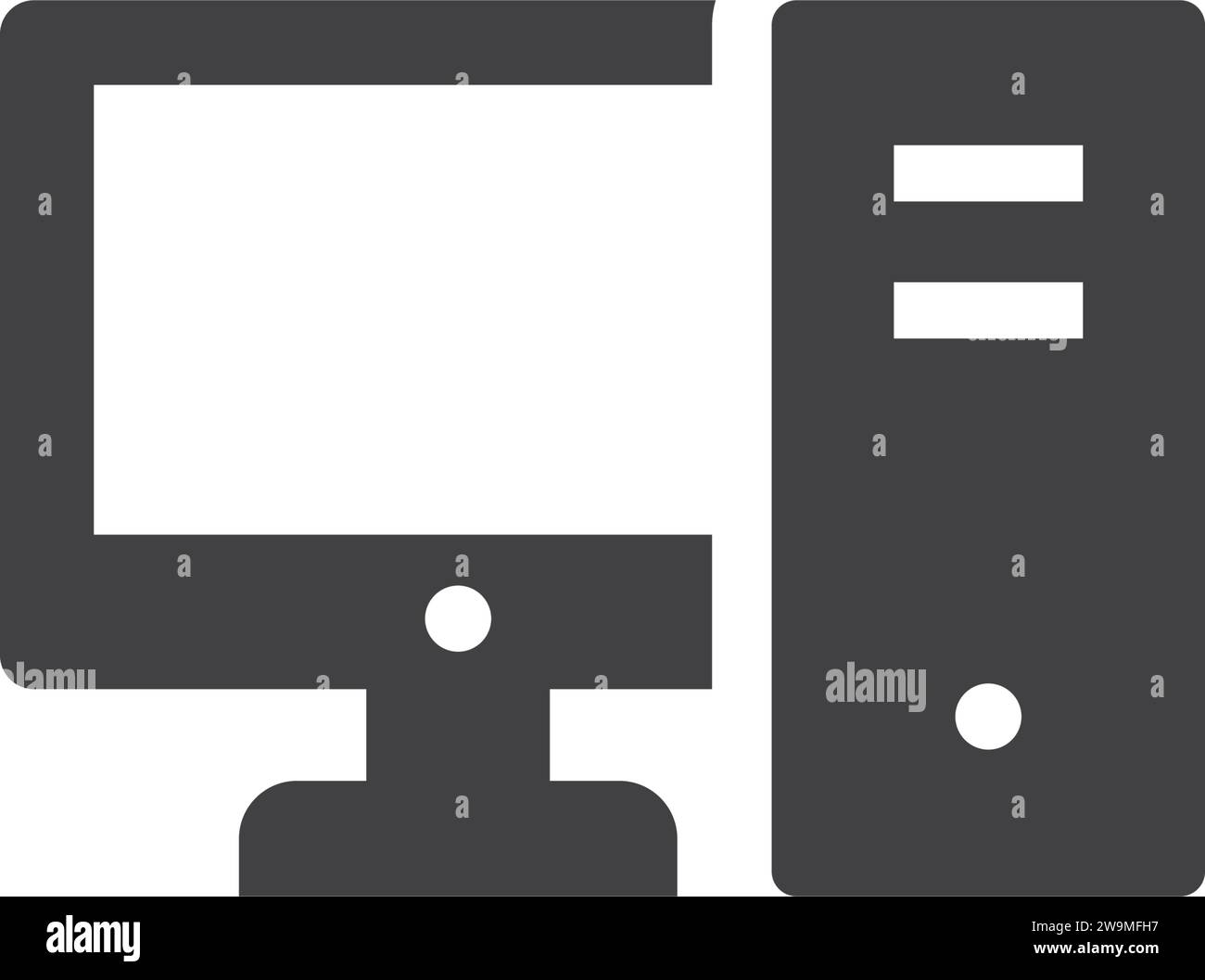 Computer icon collection vector Stock Vector Image & Art - Alamy