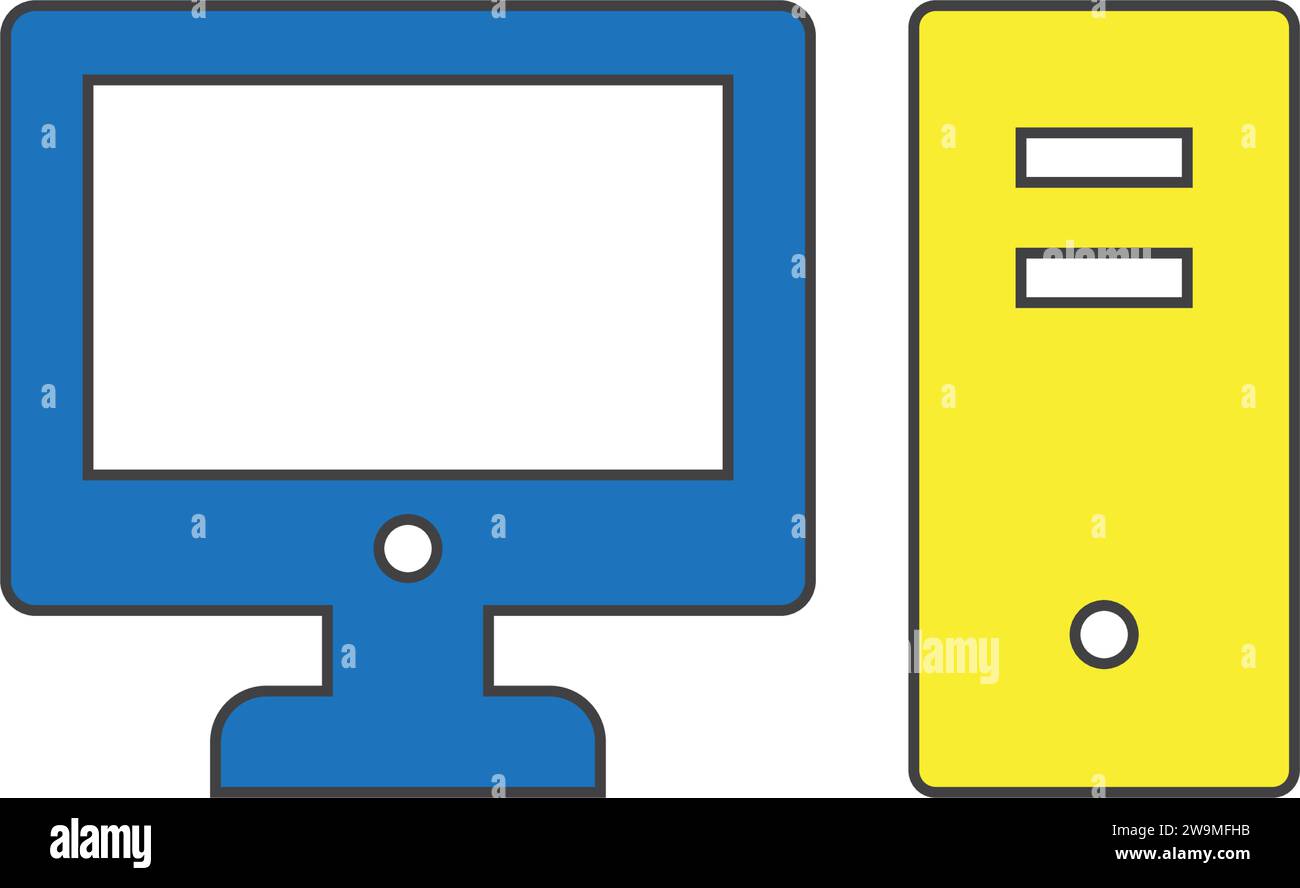 Computer icon collection vector Stock Vector Image & Art - Alamy