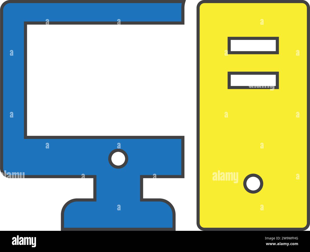 Computer icon collection vector Stock Vector Image & Art - Alamy