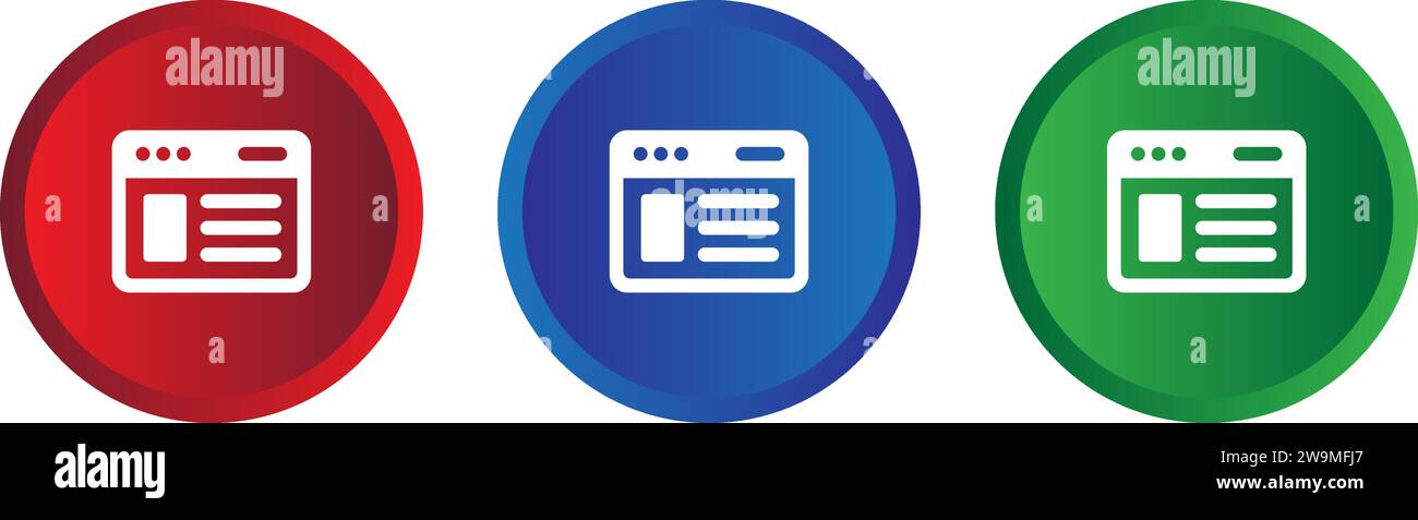 Computer icon collection vector Stock Vector Image & Art - Alamy