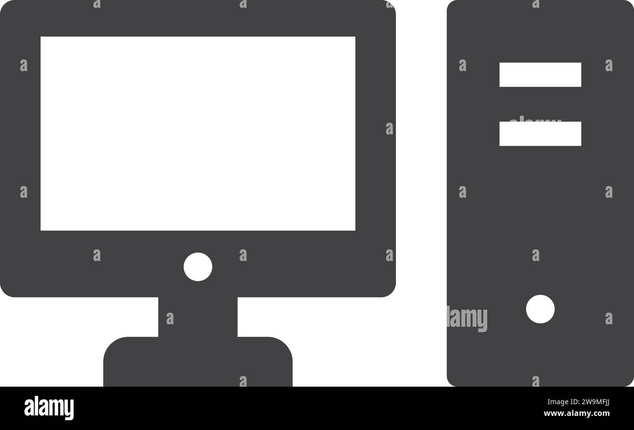 Computer icon collection vector Stock Vector Image & Art - Alamy