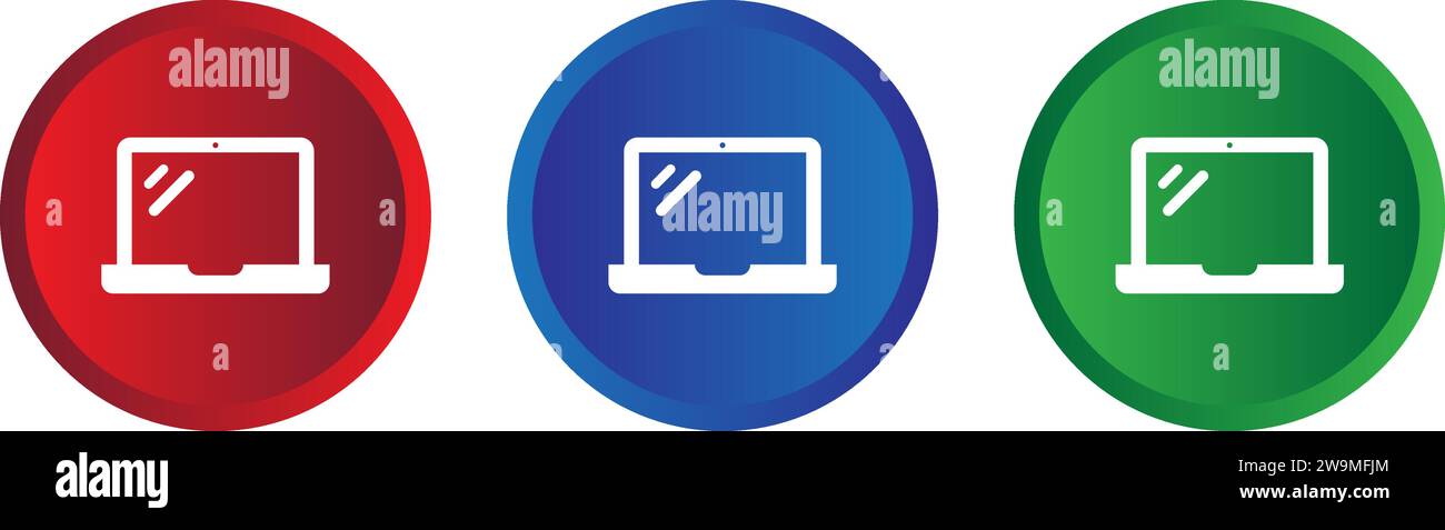 Computer icon collection vector Stock Vector Image & Art - Alamy