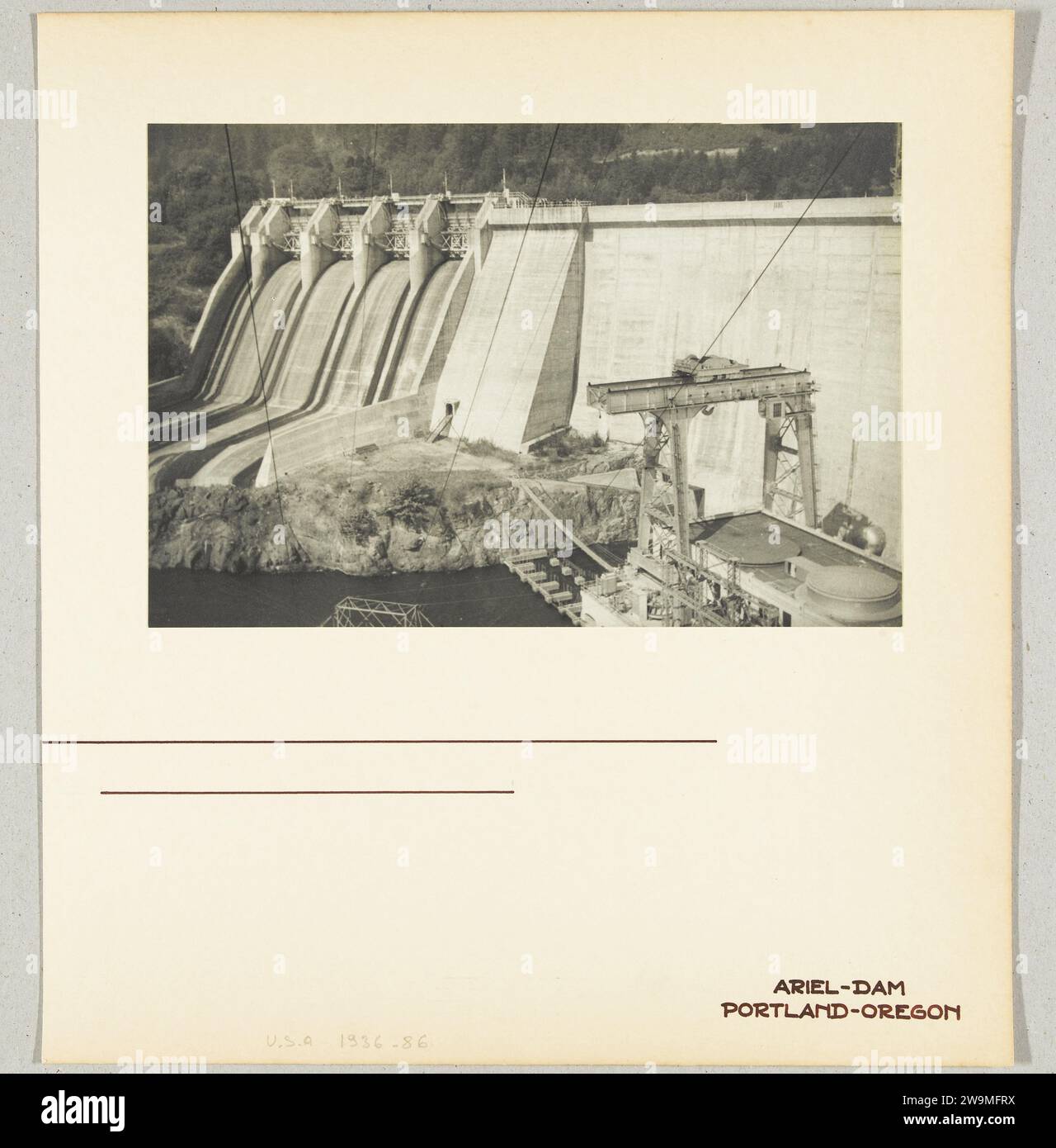 Ariel Dam, Washington [State], United States, 1936 photograph United ...