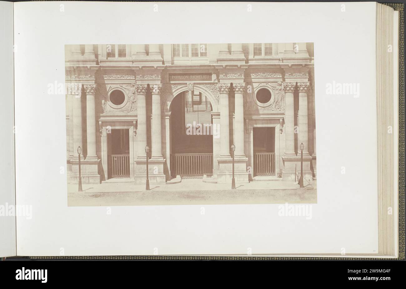 Ground floor of the Pavillon Richelieu in the Palais du Louvre, c. 1857 ...