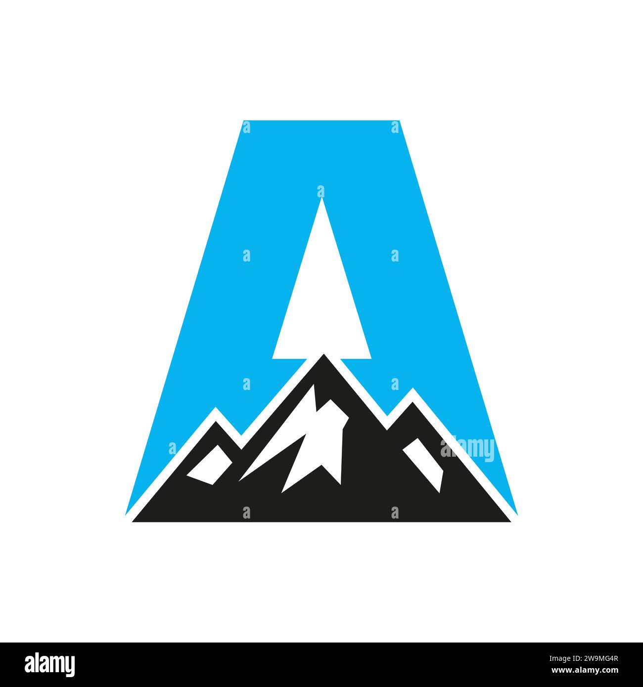 Tree on a hill Cut Out Stock Images & Pictures - Alamy