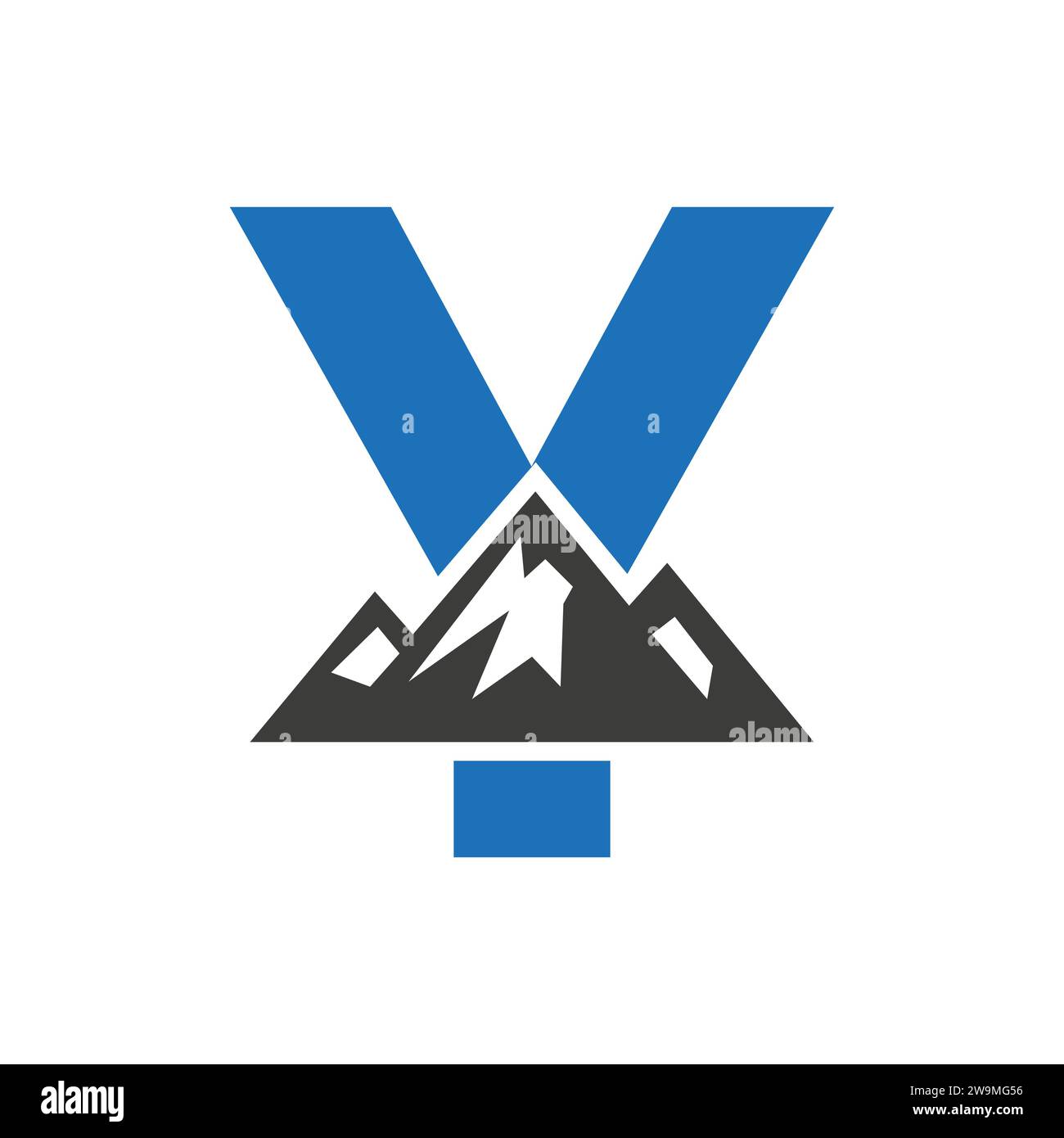 Mount Logo On Letter Y, Mount Hill Symbol Vector Template Stock Vector ...
