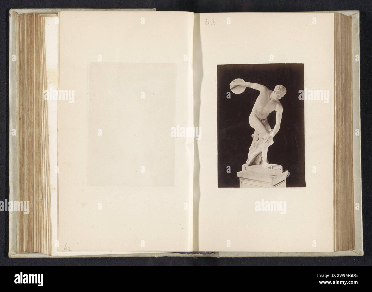 Sculpture of the discus thrower in the Vatican Museums in Vatican City ...