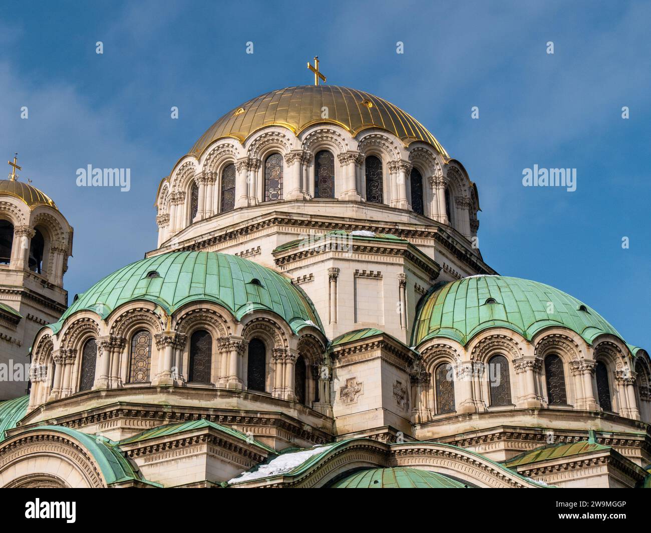 Alexander Nevsky Cathedral on a sunny morning in Sofia, Bulgaria ...