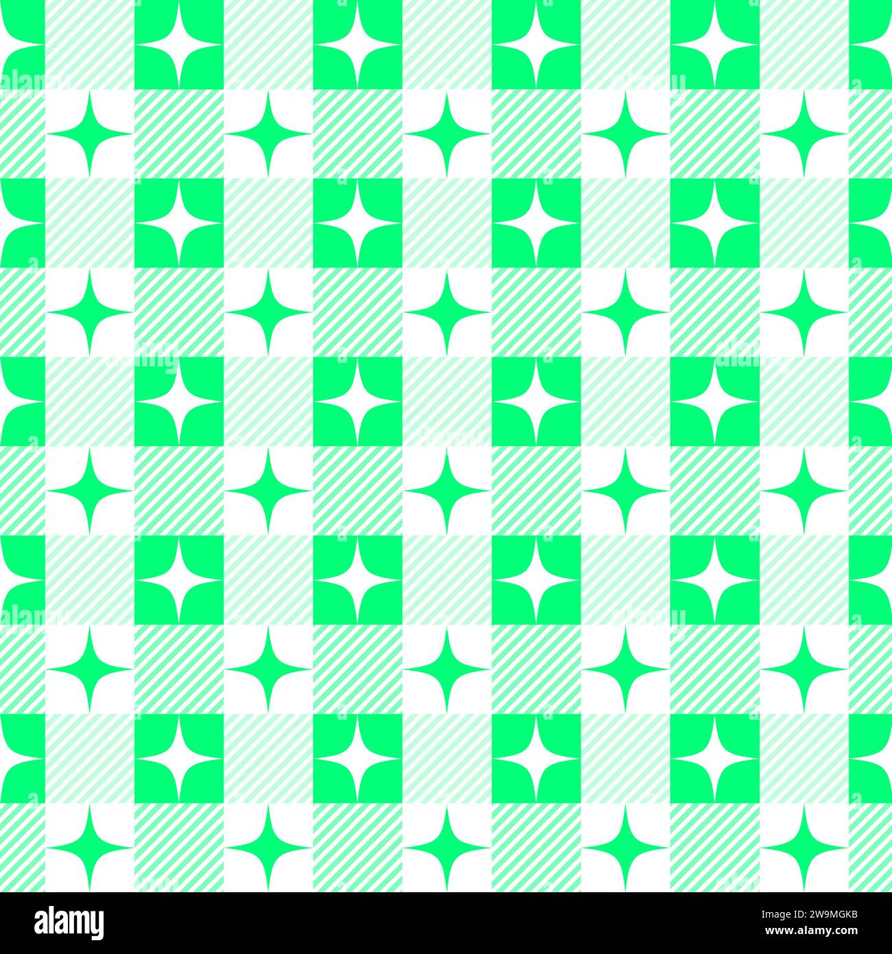 Y2k seamless pattern with sparkles. Geometric checkered vichy ...