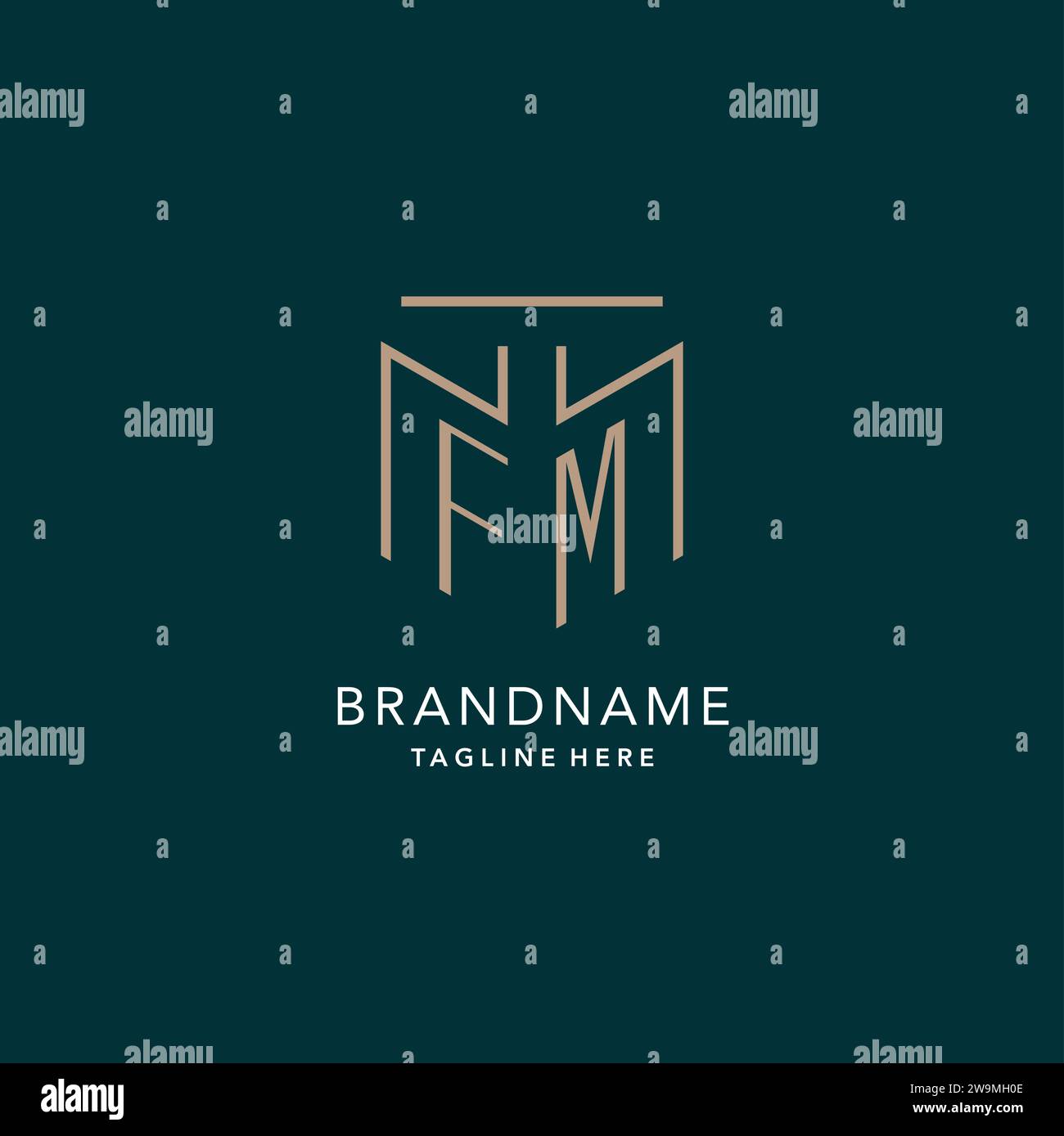 Fm brand logo Stock Vector Images - Alamy
