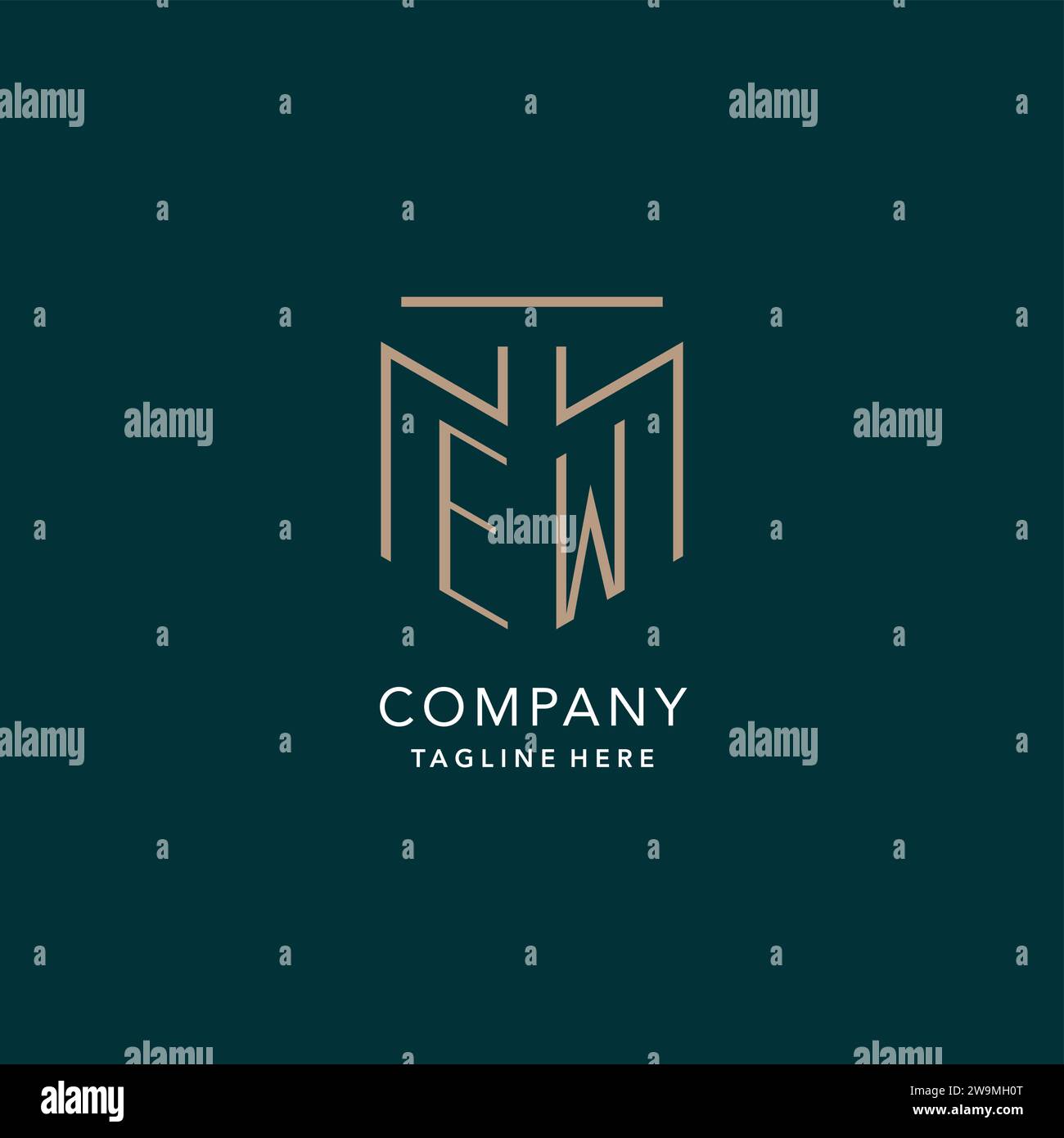 Ew company logo Stock Vector Images - Alamy
