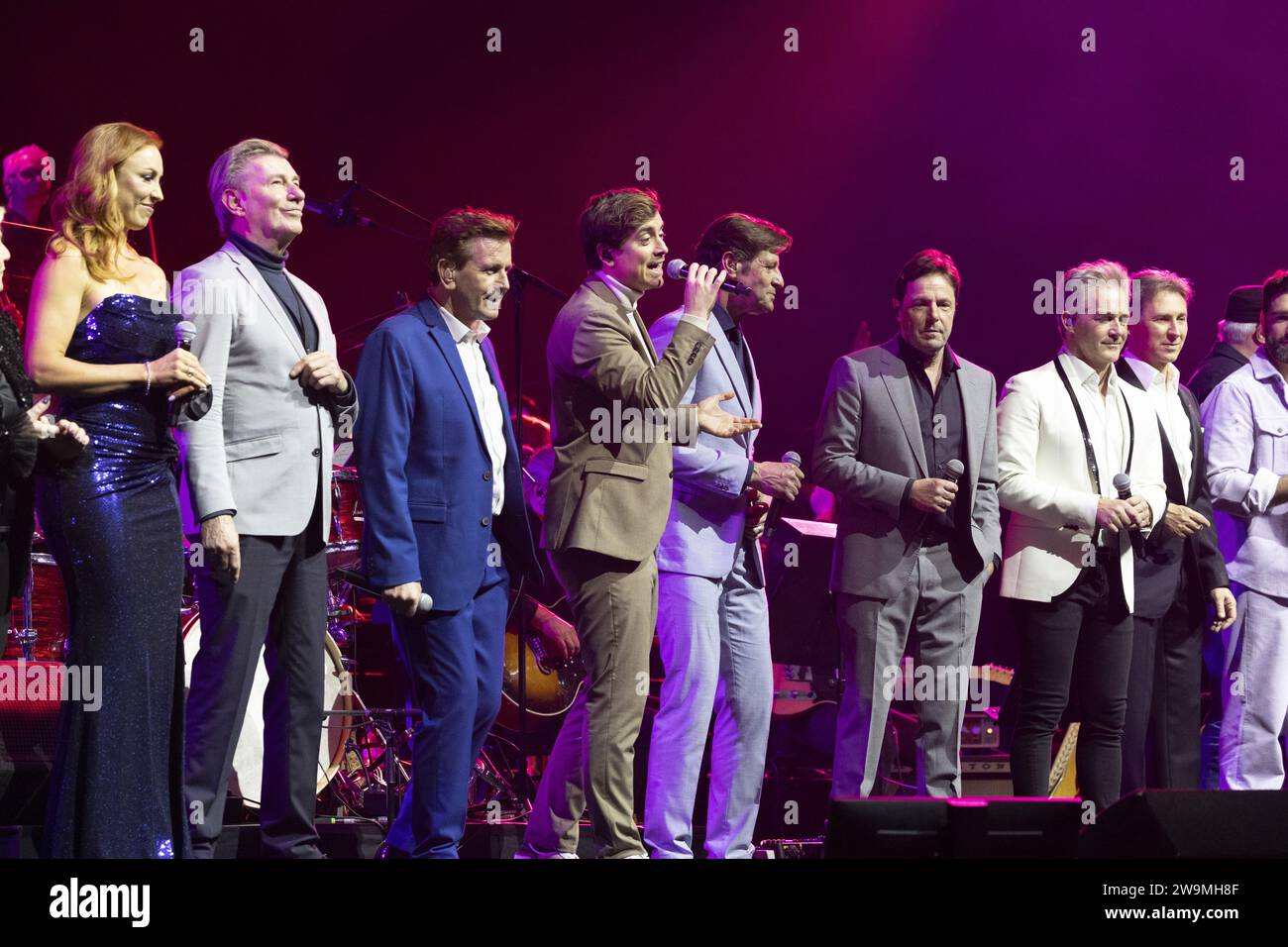 Antwerp, Belgium. 28th Dec, 2023. Singer Natalia, singer Paul Michiels ...