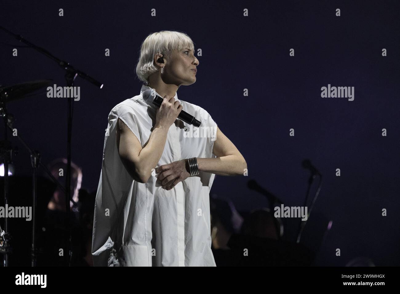 Antwerp, Belgium. 28th Dec, 2023. Singer Geike Arnaert performs at the ...