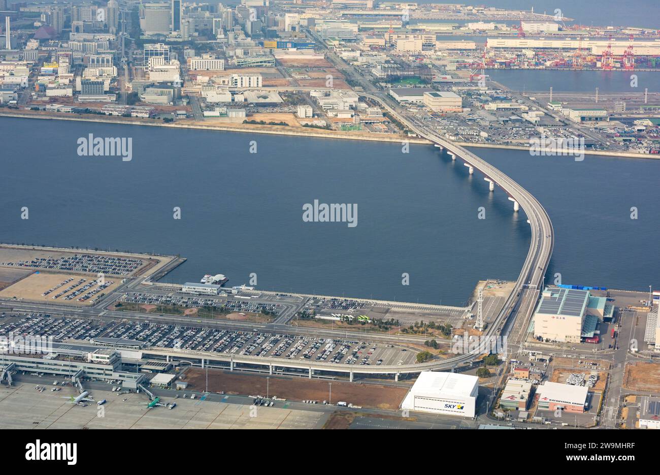 An aerial photo shows the Port Island Line, commonly known as Port ...