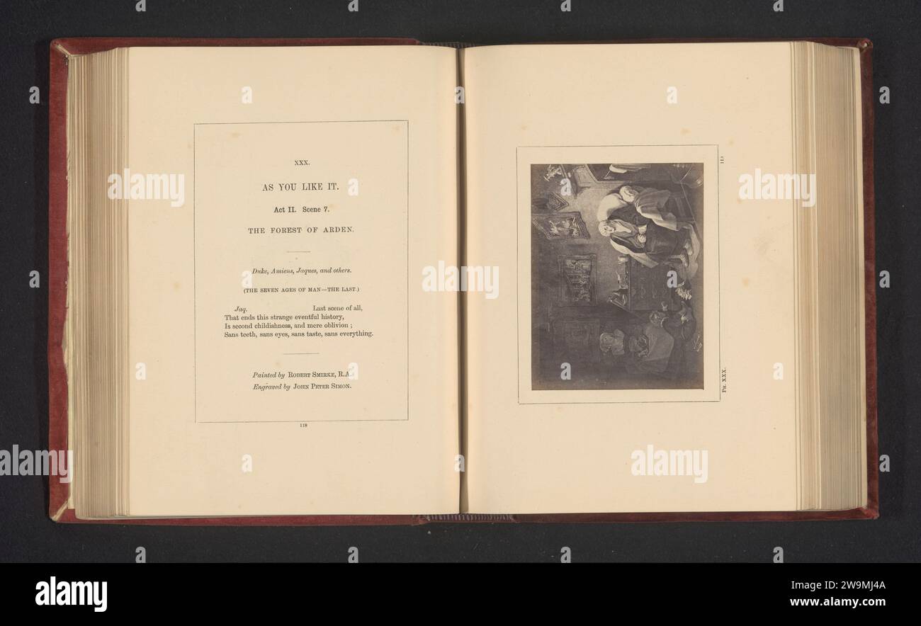 Photo production from a print to a painting by Robert Smirke, proposing ...