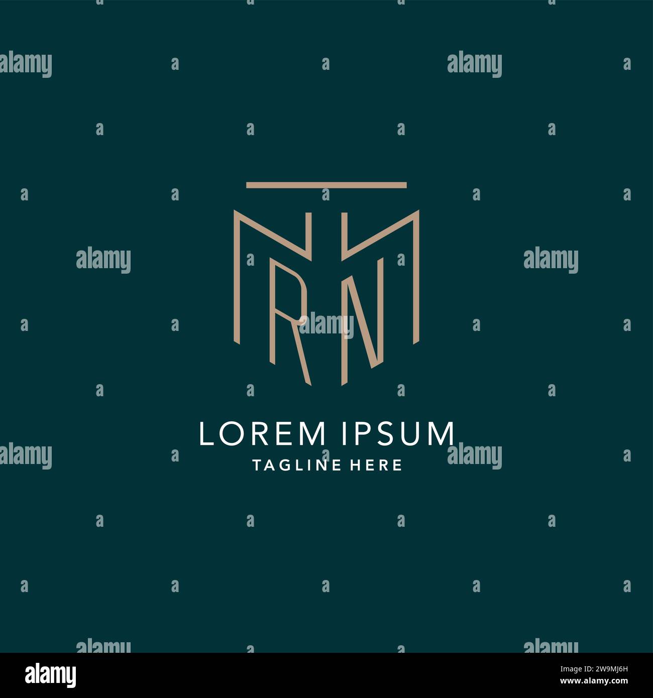 Rn brand logo Stock Vector Images - Alamy